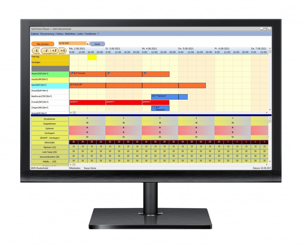 Maßgeschneiderter Wellness Planer | GMS Software